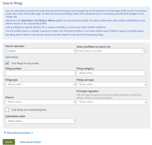 Search filings - SEDAR+ Resources