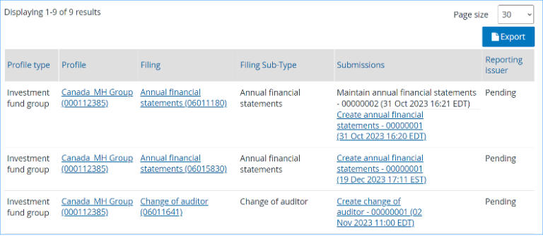 Search filings - SEDAR+ Resources